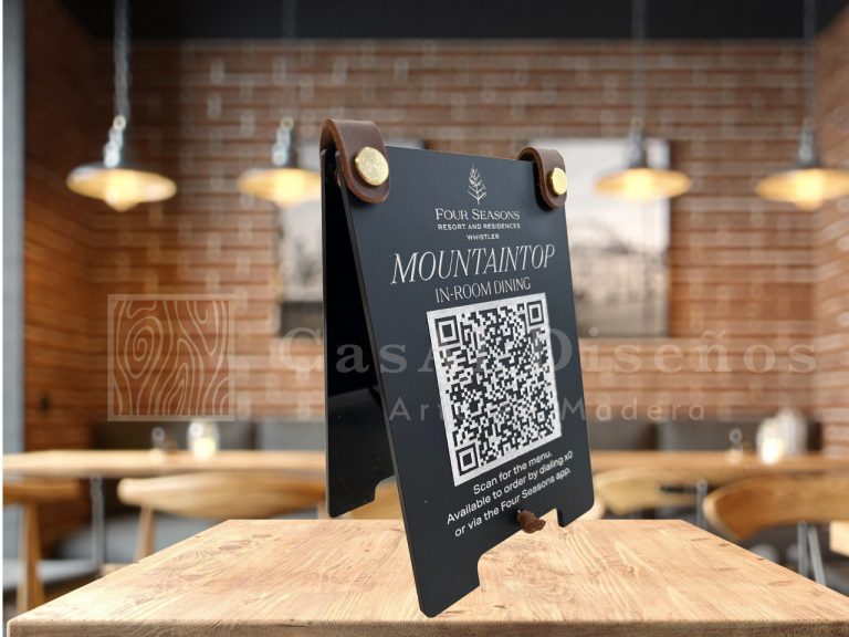 Menu QR de MDF - CasAl Diseño
